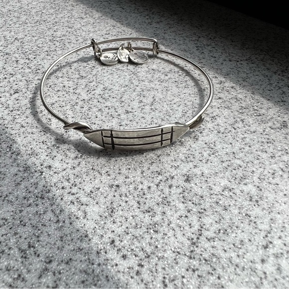 Alex and Ani | Jewelry | Alex And Ani Rafaelian Silver Horizontal Antlantean Bangle Bracelet ...